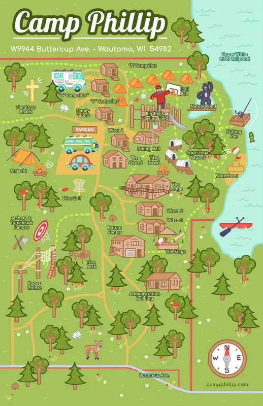 Camp Phillip - Camp Map