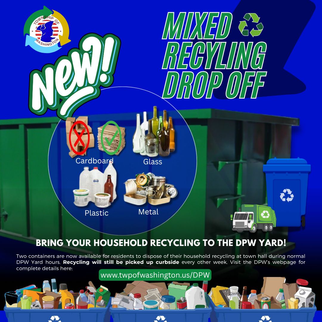 NEW! Mixed Recyclable Drop-Off Now Available! - The Township of Washington