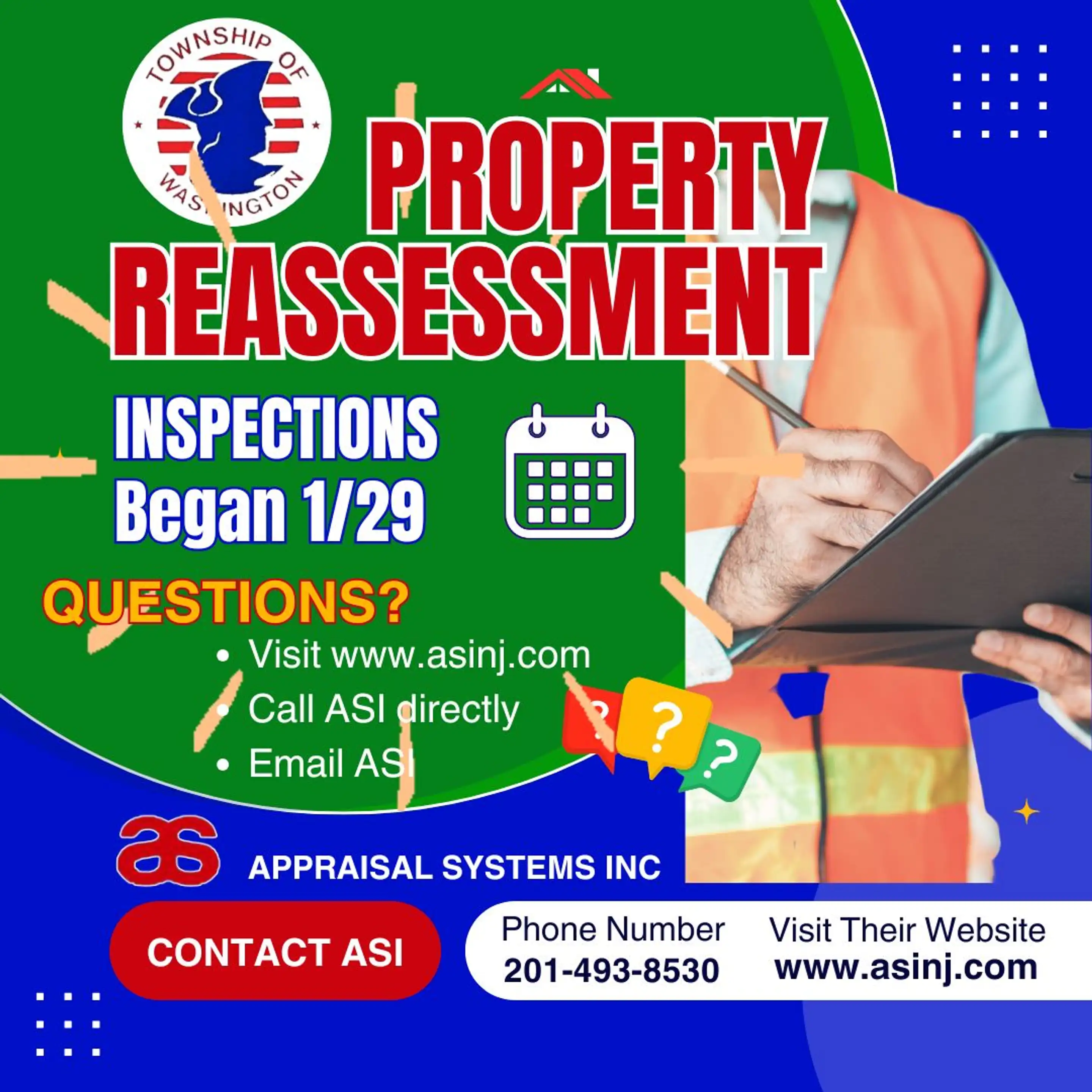Property Reassessment - Inspections Underway - The Township of Washington