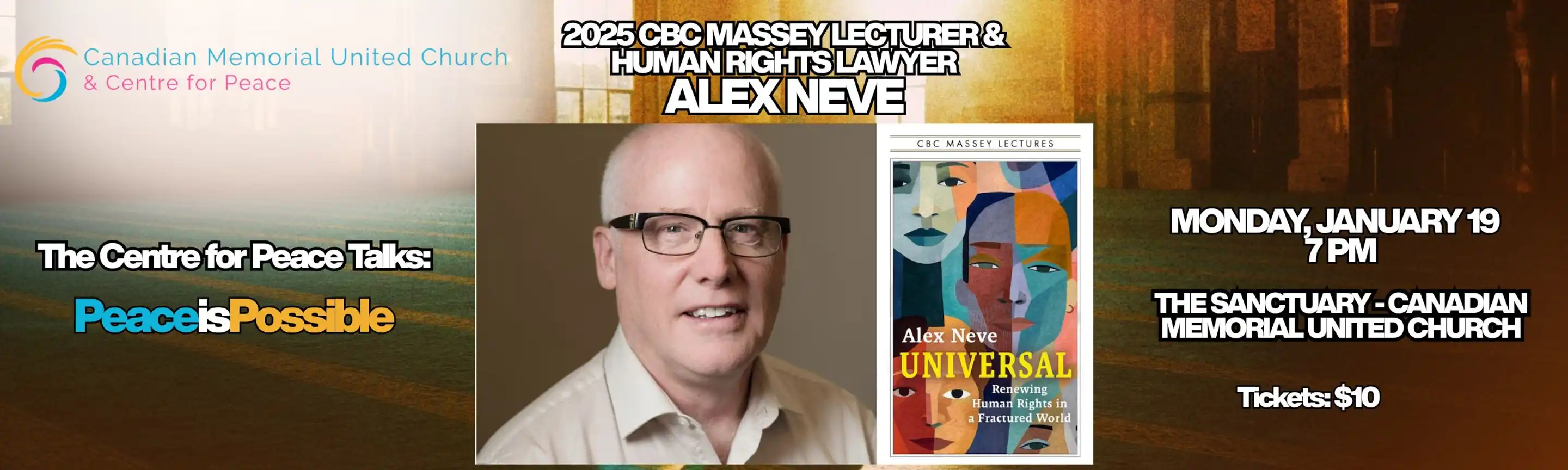 The Centre for Peace Talks with Alex Neve - Canadian Memorial United Church