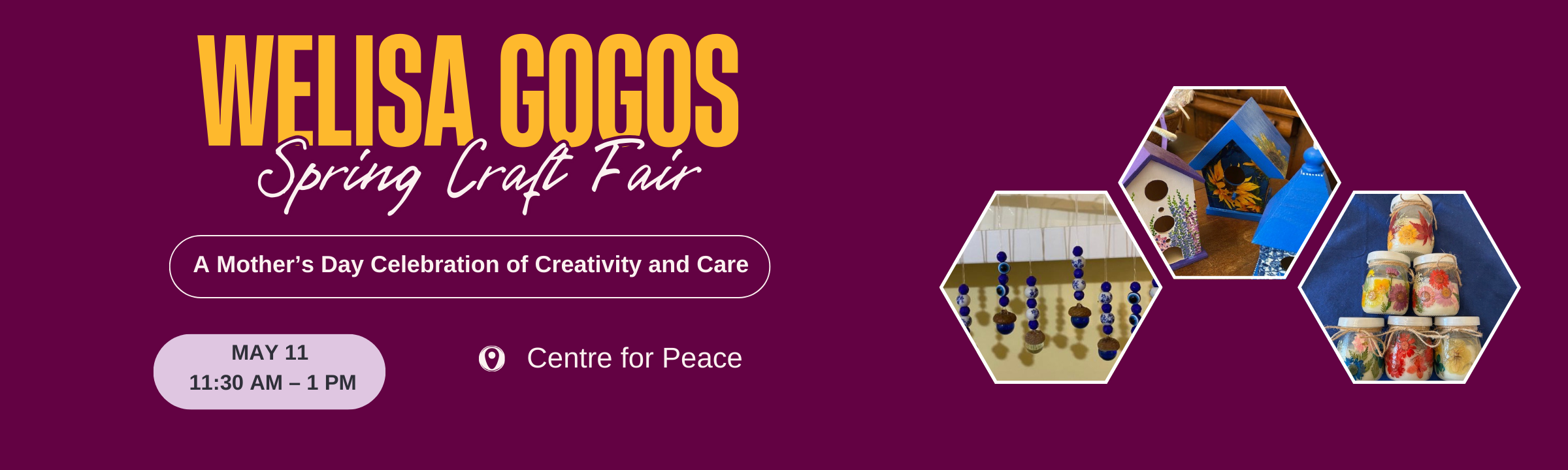 Welisa Gogos Spring Craft Fair - Canadian Memorial United Church