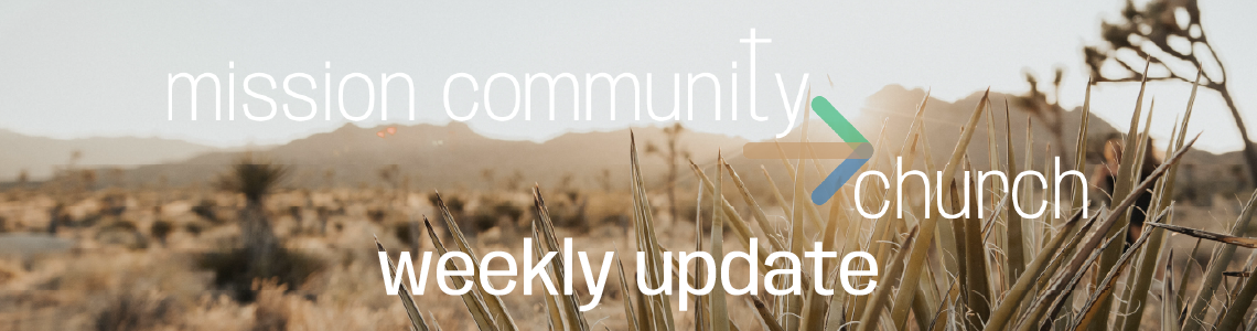 Weekly Update September 3, 2025 - Mission Community Church